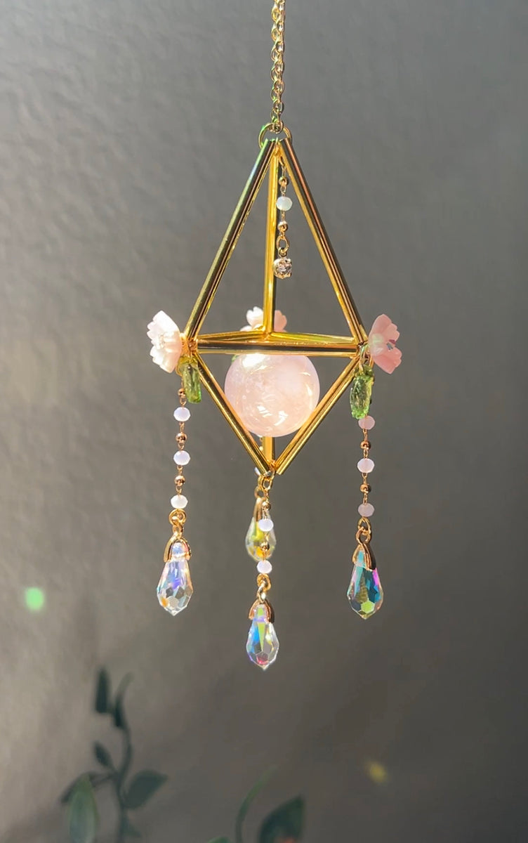New Floral Mini Suncatcher – Lunarcrystalcreations